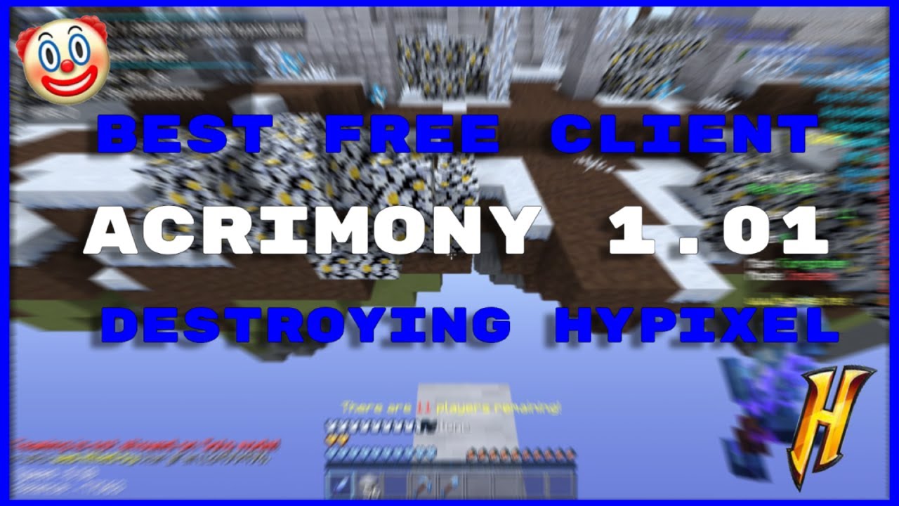 This Free Client Destroys Hypixel Ft Acrimony Youtube