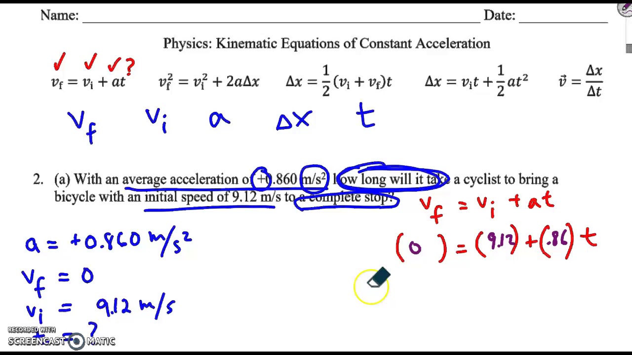 Constant Acceleration Explained Your Ultimate Physics Cheat Sheet