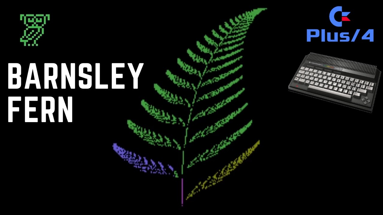 Barnsley Fern Codereview In Basic Commodore Plus 4 Youtube