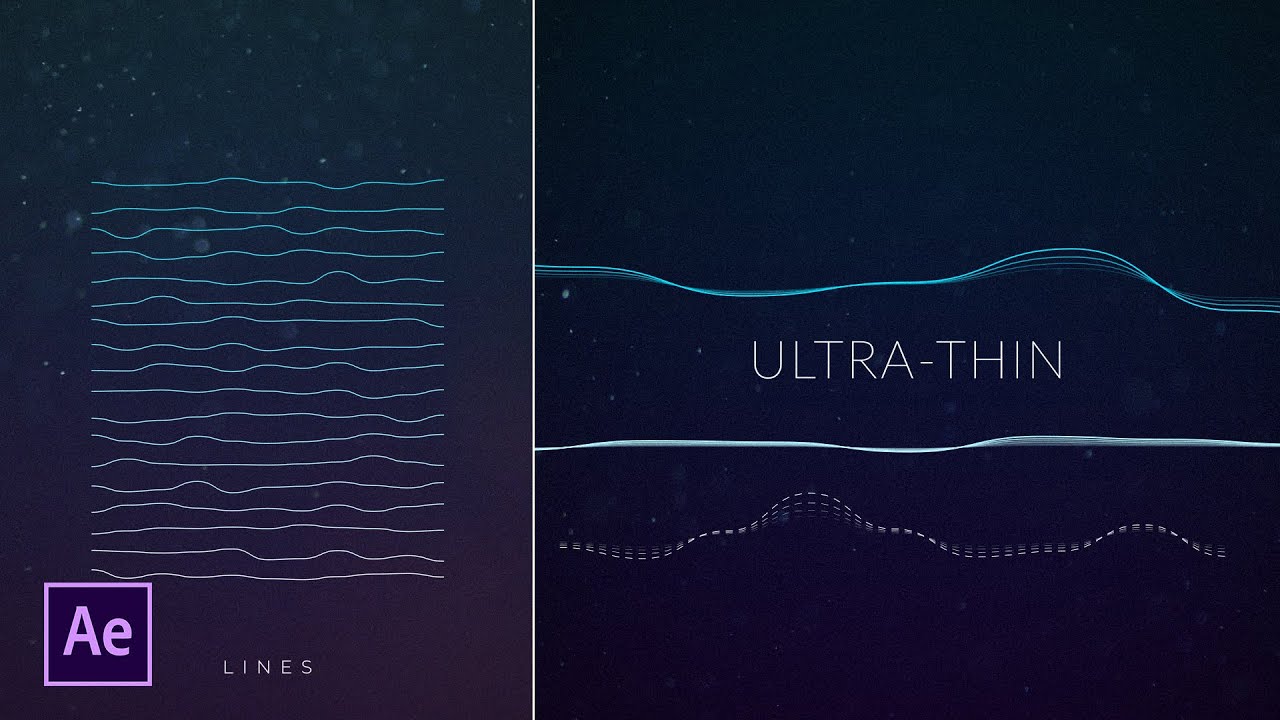 3 Ultra Thin Line Motion Graphics In After Effects Youtube