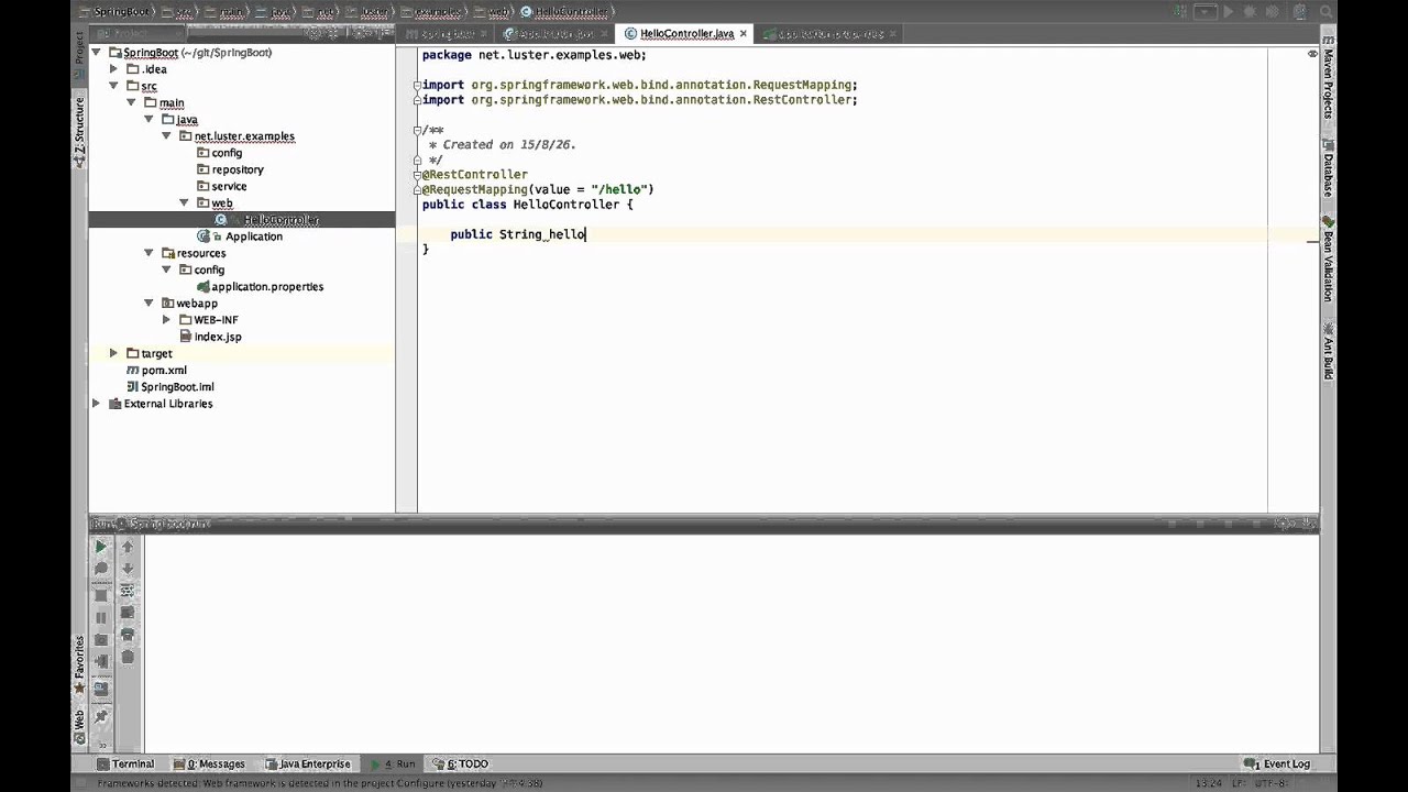 Spring Framework Tutorial 1 基本設定 Youtube