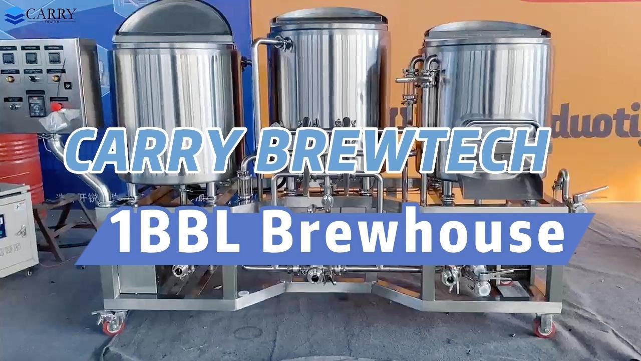 Carry Brewtech Customized 1bbl Smart Series 3 Vessel Brewhouse Is
