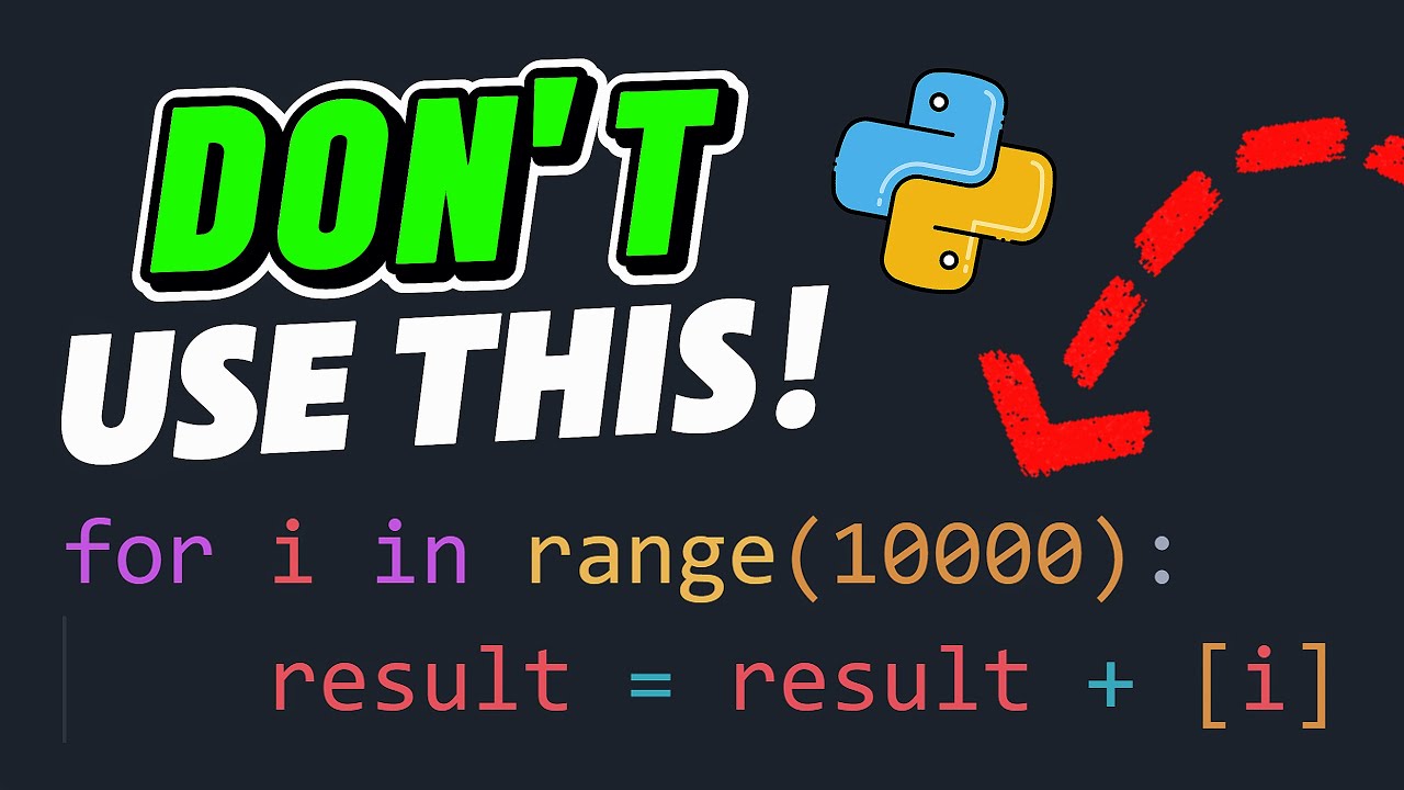 Write Faster Python Code With These 3 Simple Fixes Youtube