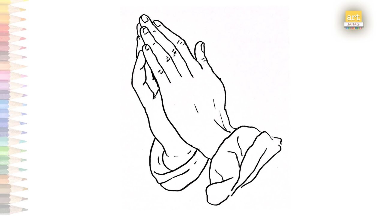 How To Draw Jesus Praying Hands