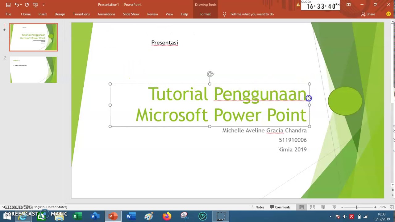 Tutorial Penggunaan Microsoft Power Point Presentations Youtube