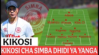 Hiki Hapa Kikosi Cha Simba Kinacho Anza Dhidi Ya Yanga Camara Che ...