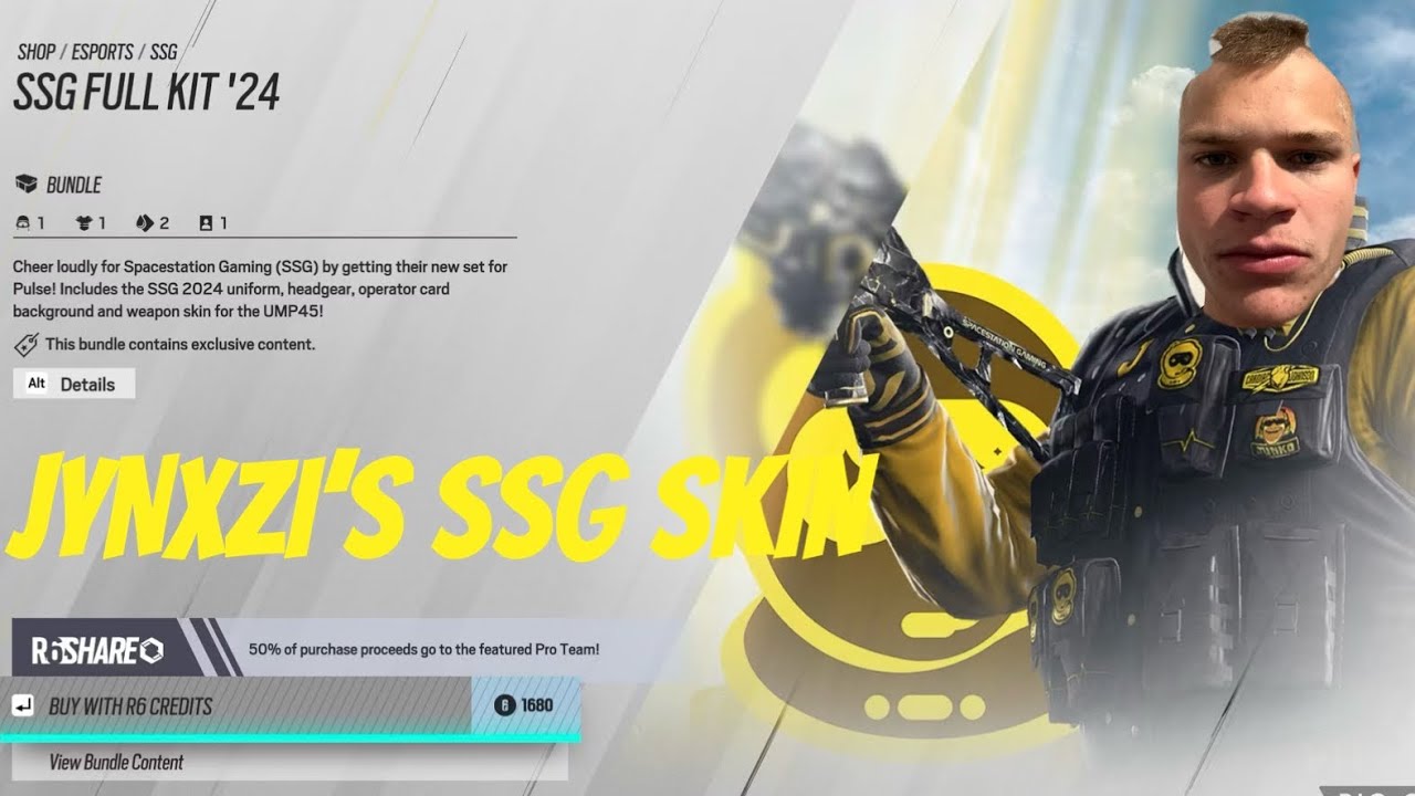 Jynxzi Ssg Skin In R6 Siege Youtube