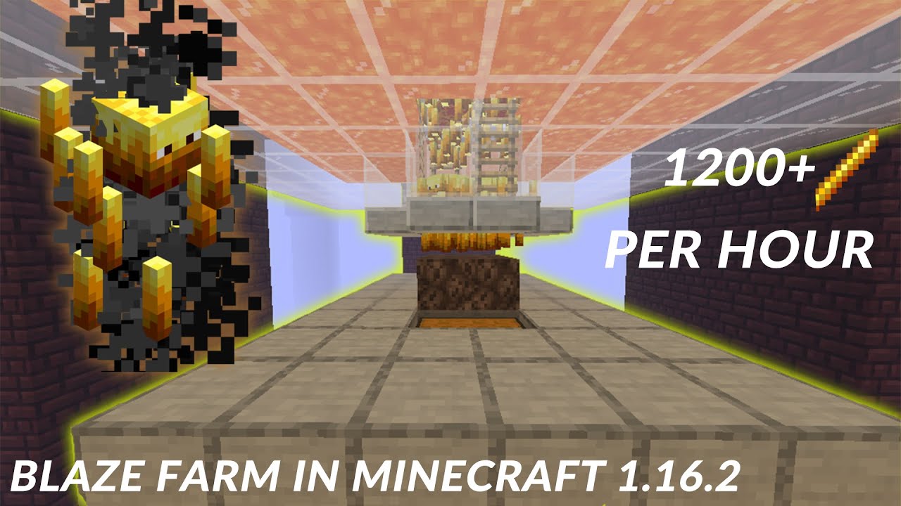 How To Build A Blaze Farm In Minecraft 1 16 2 1200 Blaze Rods Per