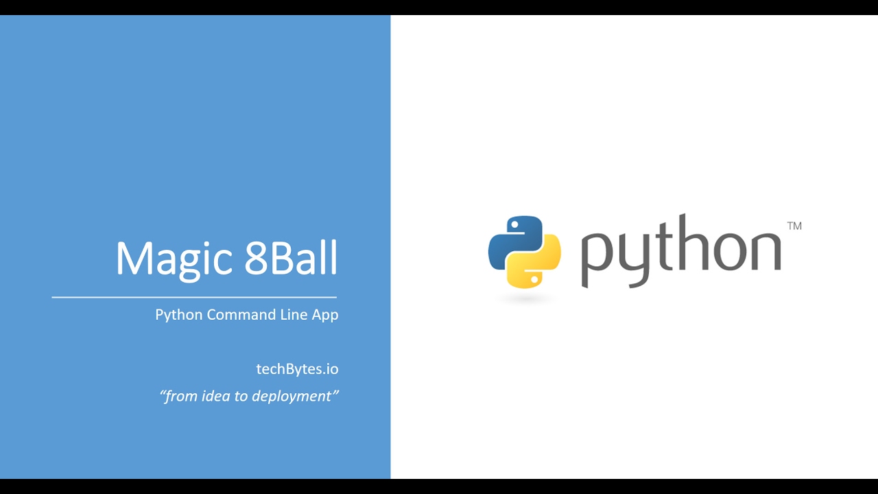 Learn To Code A Magic Eightball Application In Python Youtube