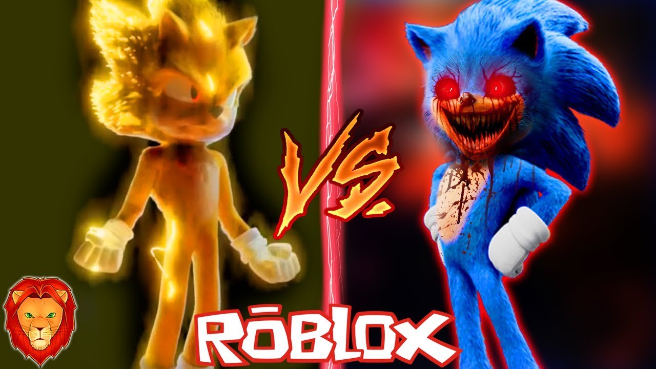 Super Sonic La Pelicula Vs Sonic Exe La Pelicula En Roblox Batalla