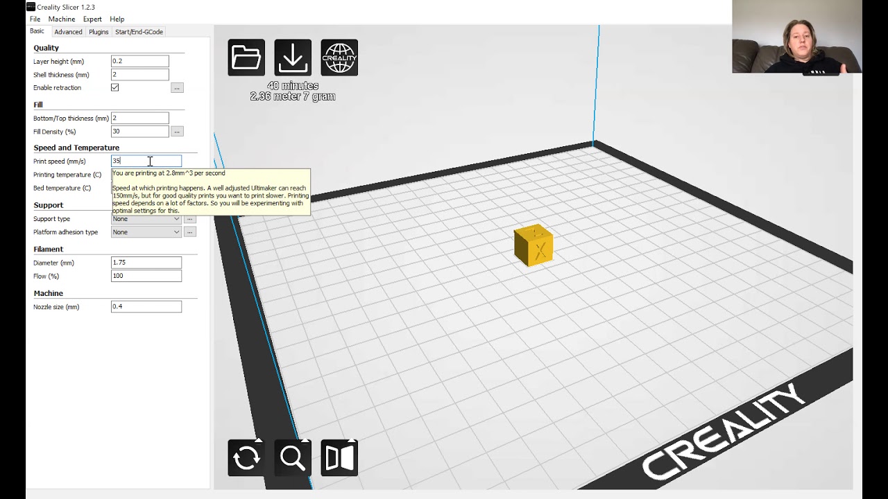How To Load A 3d Model And Slice Using Creality Slicer Software Youtube