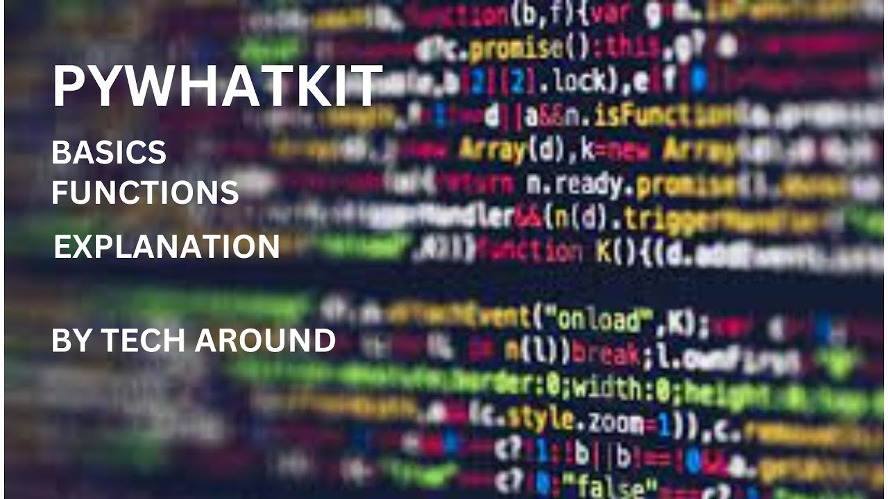 Pywhatkit Basics Functions Explanation Youtube