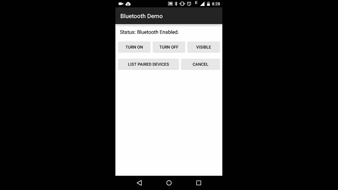 Android Bluetooth Demo Youtube