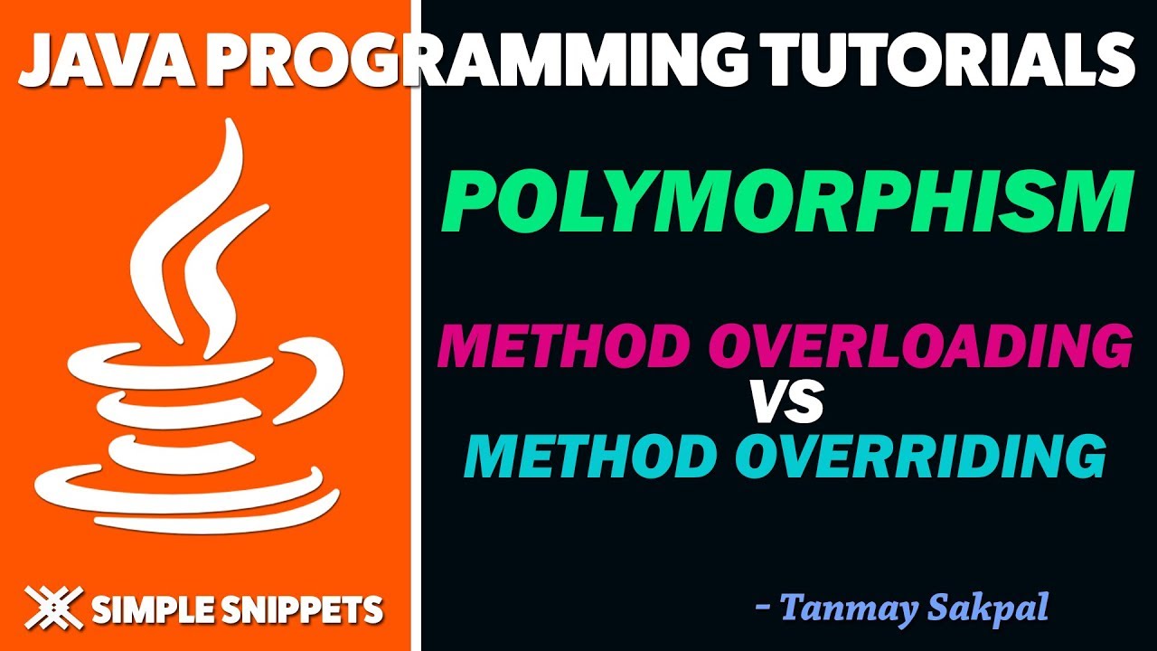 Java Polymorphism Method Overloading Vs Method Overriding Youtube