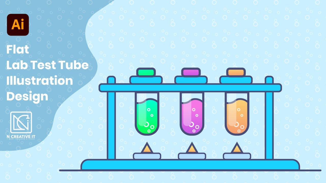 Illustration Tutorial Chemistry Laboratory Test Tube Illustration