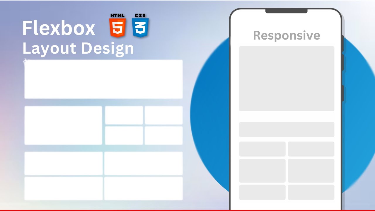 Create A Responsive Flexbox Layout Using Html Css Flexbox Youtube