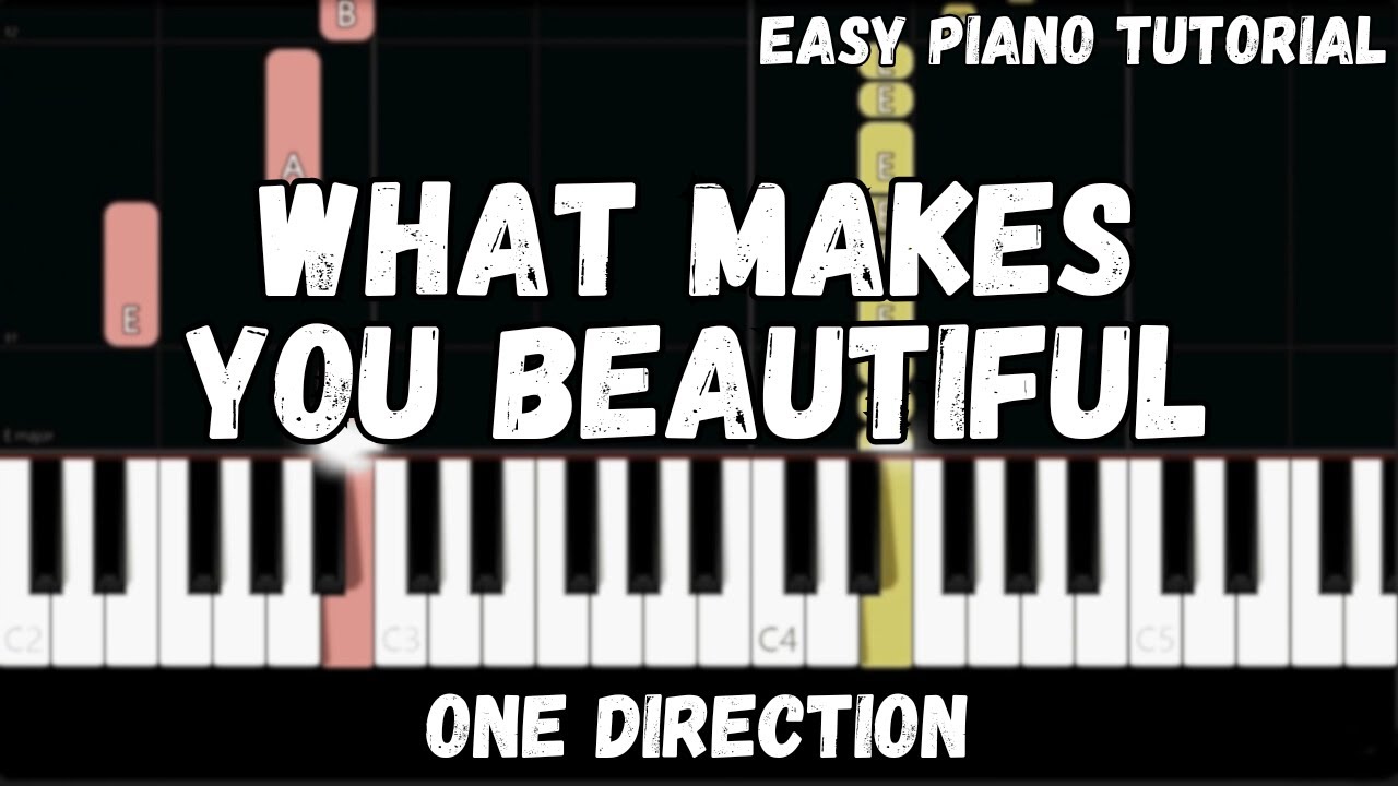 One Direction Piano Sheet Music With Letters