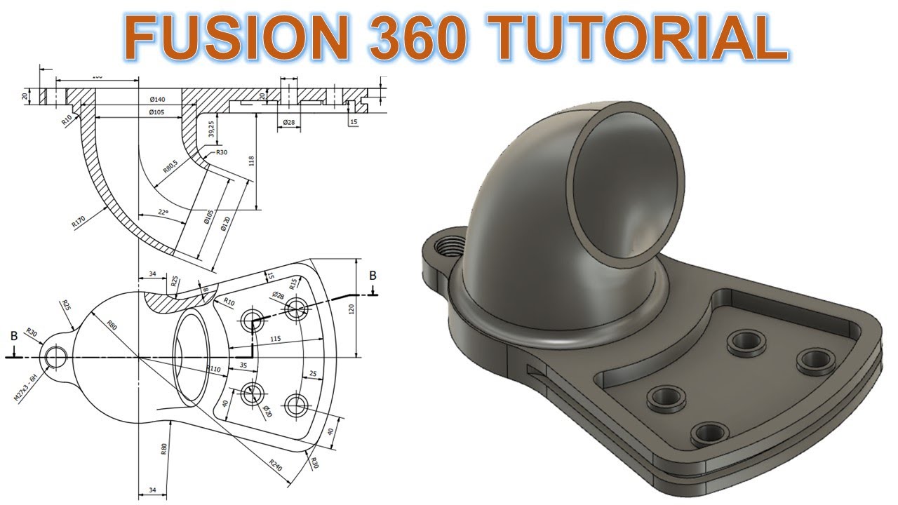 Fusion 360 Tutorial 61 3d Design Model Basic Beginners Youtube