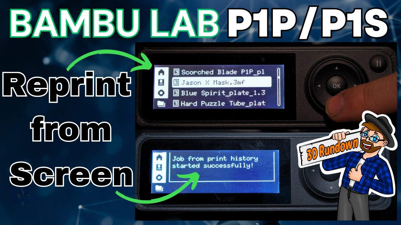 Reprint A Model From Bambu Lab P1p P1s Screen 3d Printer Youtube