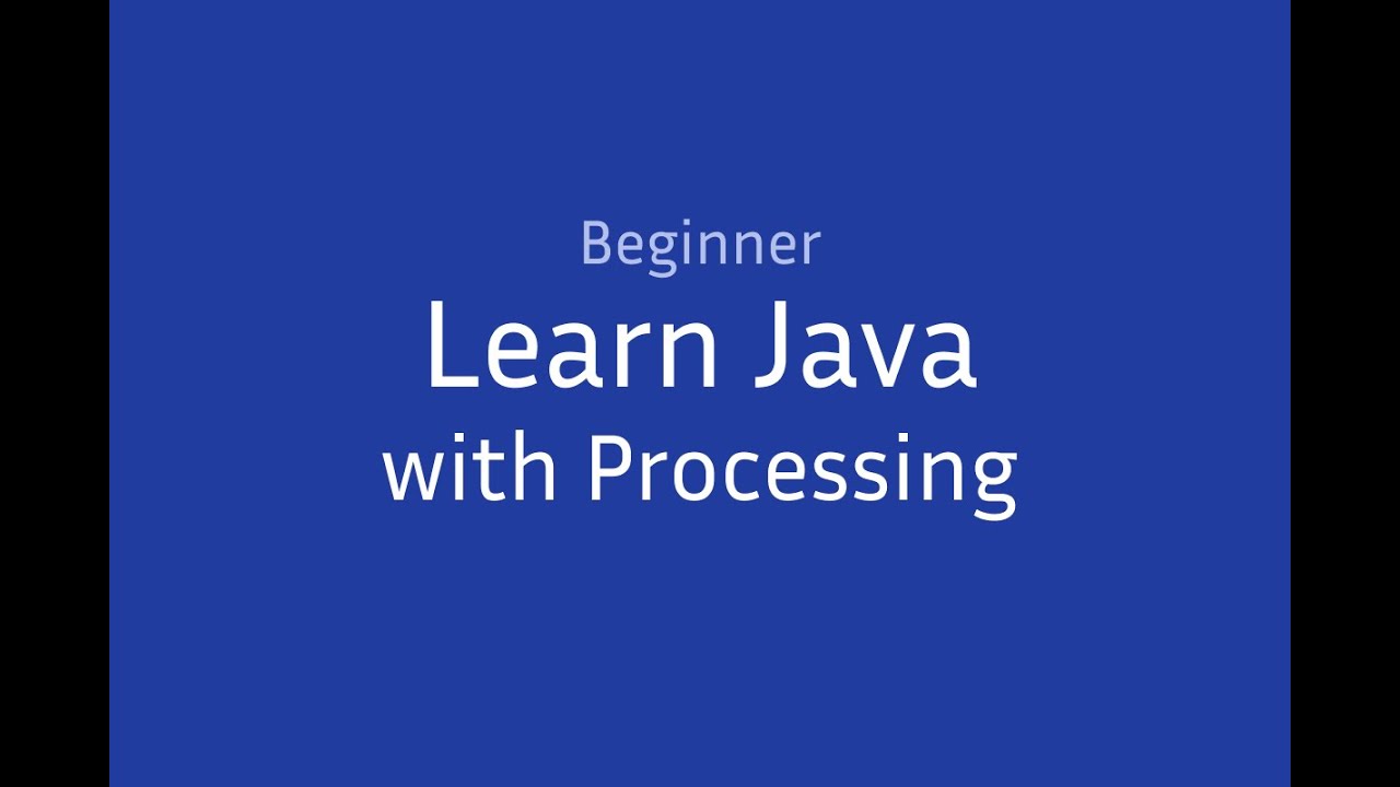 Beginner Java And Processing Mouse And Keyboard Input Youtube