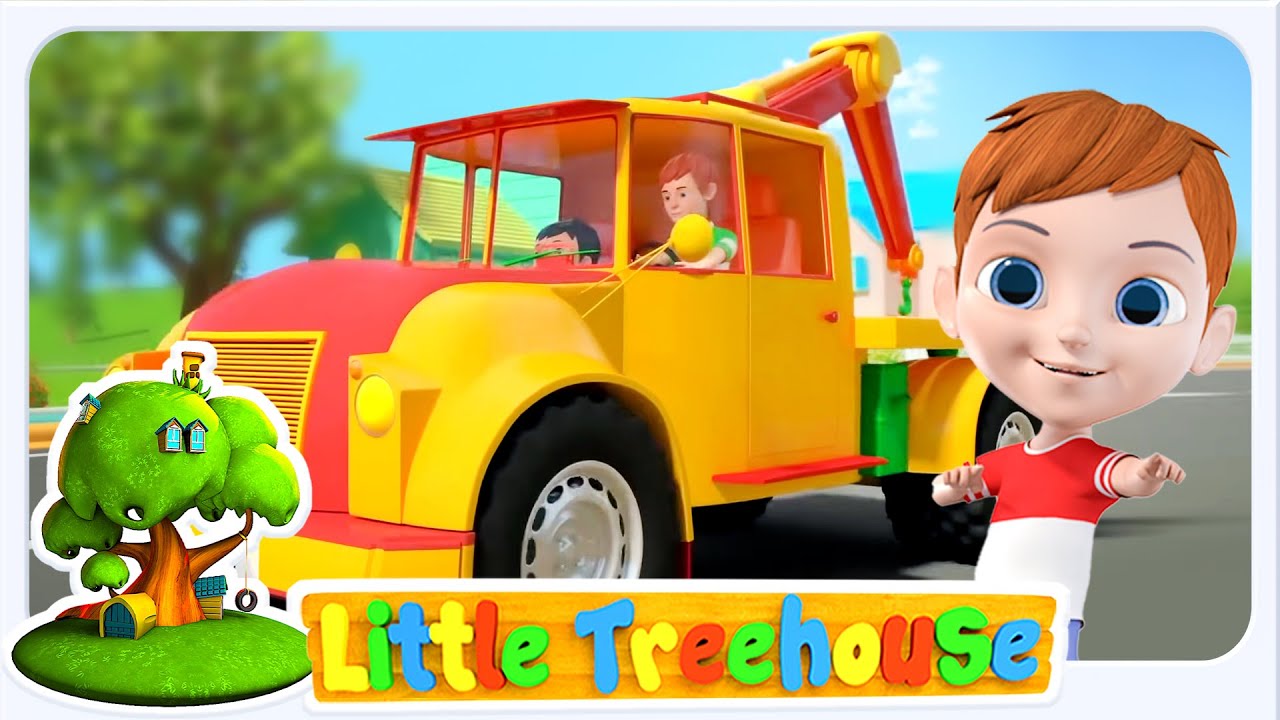 Wheels On The Tow Truck Transport Songs And Rhymes For Kids Youtube Music