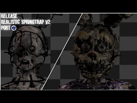Realistic Springtrap V2 Port Port For Cinema4d Model By Tarcean