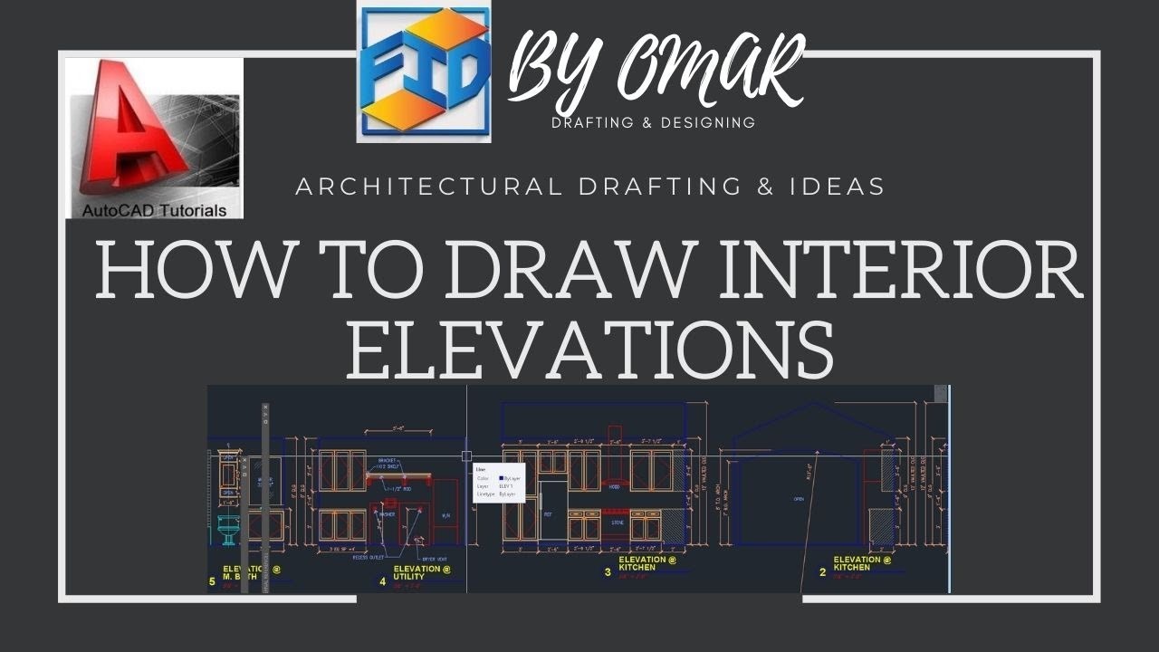 How To Draw Interior Elevations Youtube