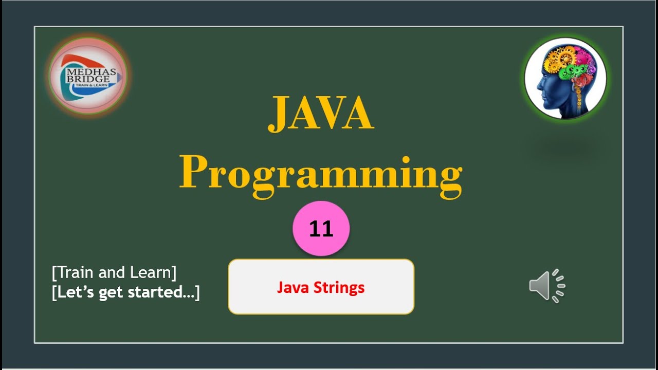 Let S Learn Java 11 Java Strings Concepts Through Sample Programs