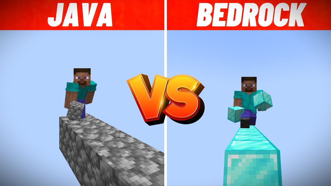 Java Vs Bedrock Speed Bridge Youtube