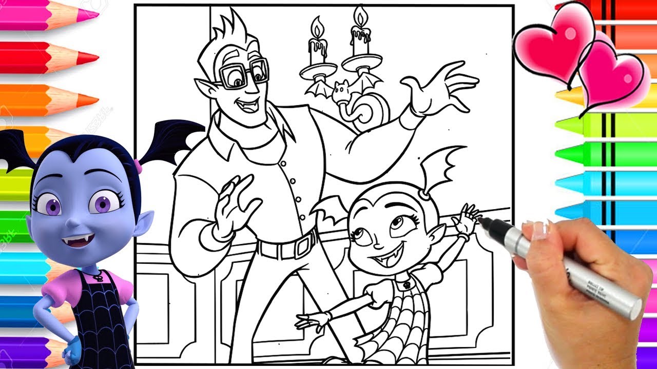 Disney Junior Vampirina Coloring Pages Demi From Disney Junior
