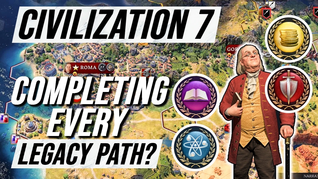 Civ 7 Gameplay All Legacy Paths One Game Youtube
