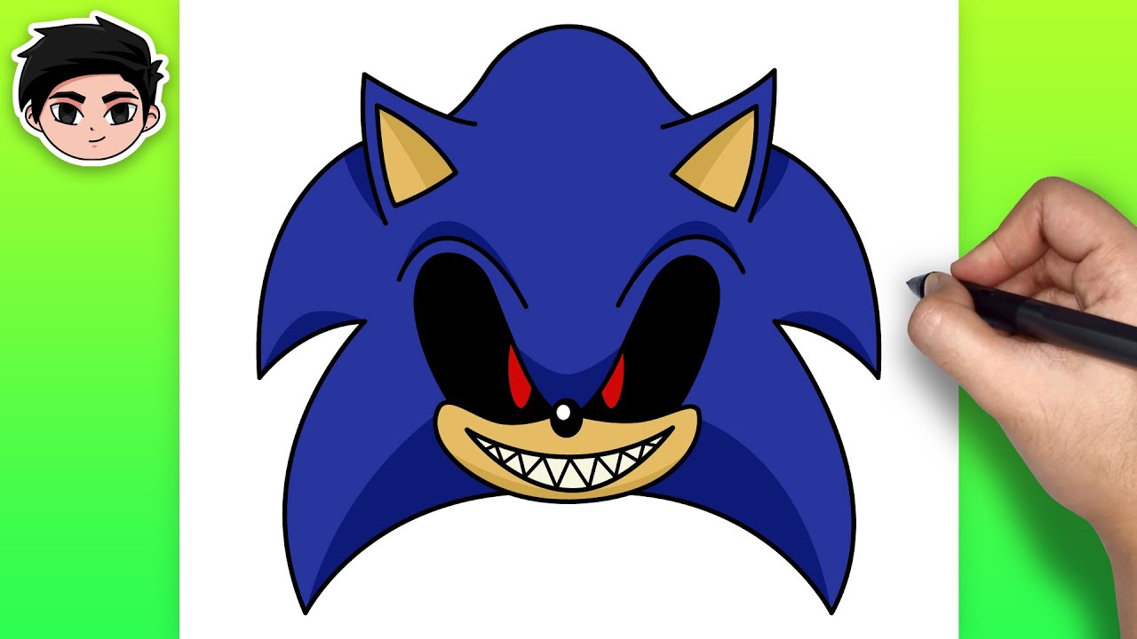 How To Draw Sonic Exe Easy Step By Step Youtube