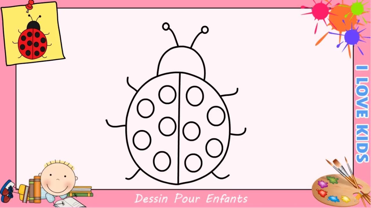 Comment Dessiner Une Coccinelle Facilement Etape Par Etape Pour Enfants