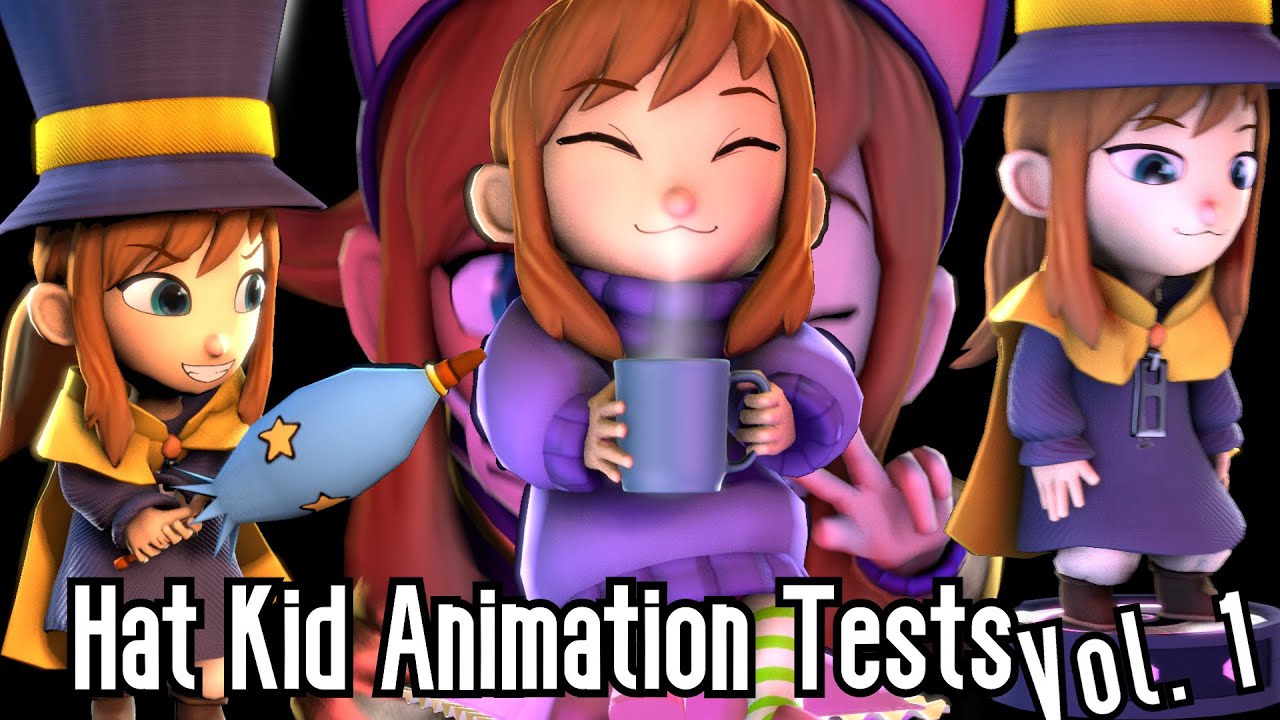 Hat Kid Animation Tests Vol 1 Sfm A Hat In Time 4k Youtube