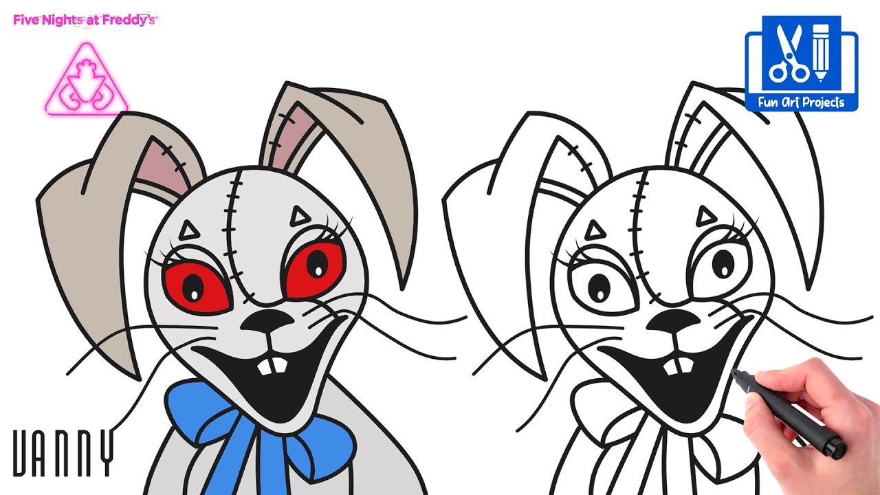 How To Draw Vanny Five Nights At Freddy S Fnaf Security Breach Easy