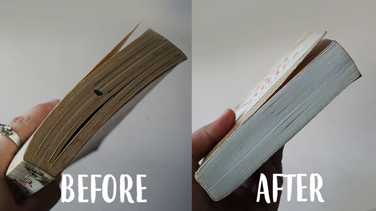How To Clean Your Book Edges Hack Youtube