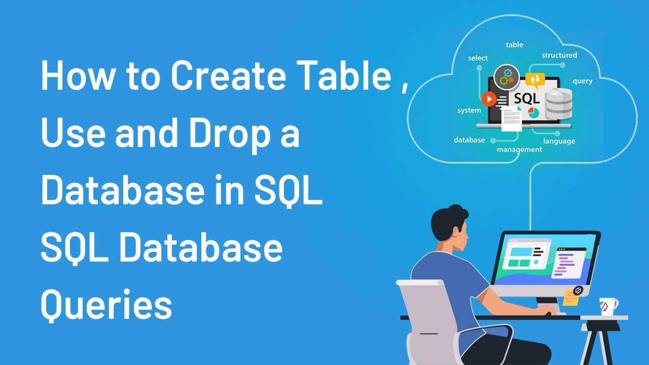 How To Create Table Use And Drop A Database In Sql Sql Database