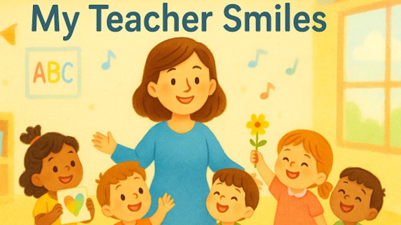 My Teacher Smiles Sweet English Song For Kids About Learning School