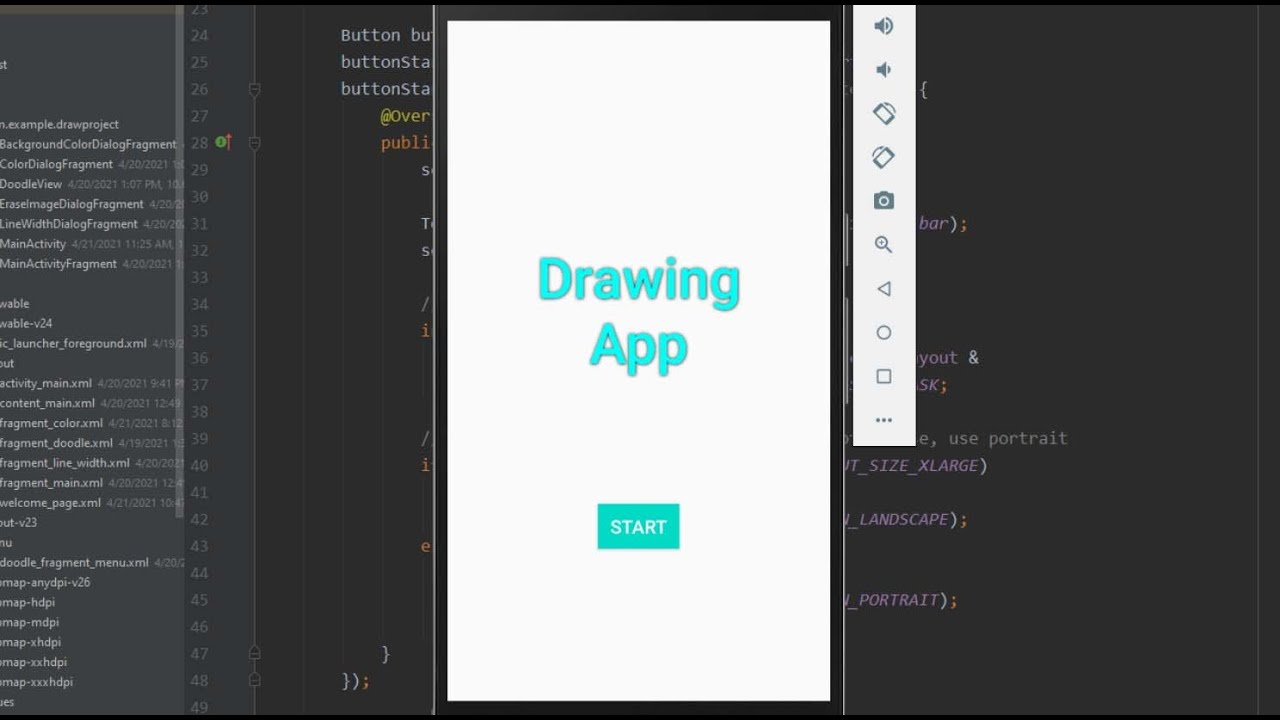 Draw App Project Android Studio Java Youtube