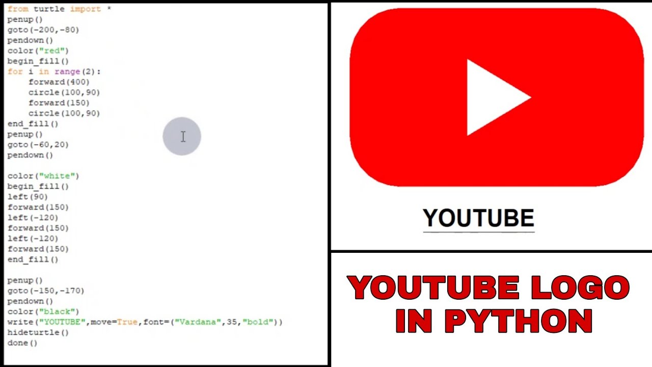 Youtube Logo In Python How To Create Youtube Logo In Tkinter In