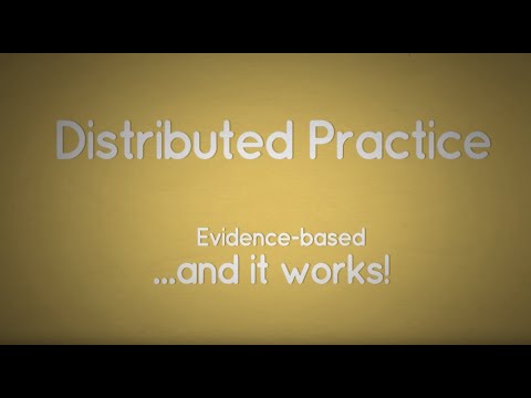 Distributed Practice Change In A Minute Youtube