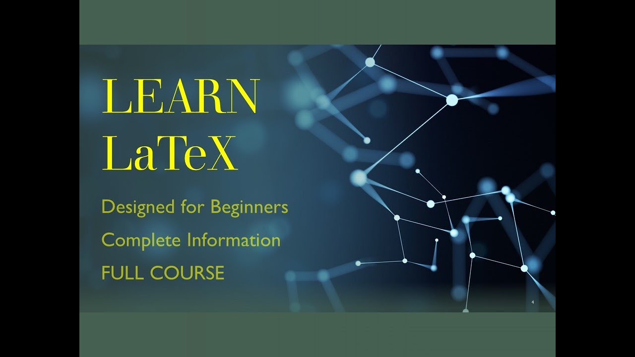 Latex Quick Tutorial At Beau Galway Blog