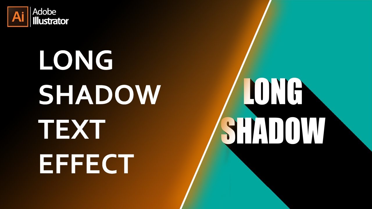 Create Long Shadow Text Effect In Illustrator Illustrator Tutorial