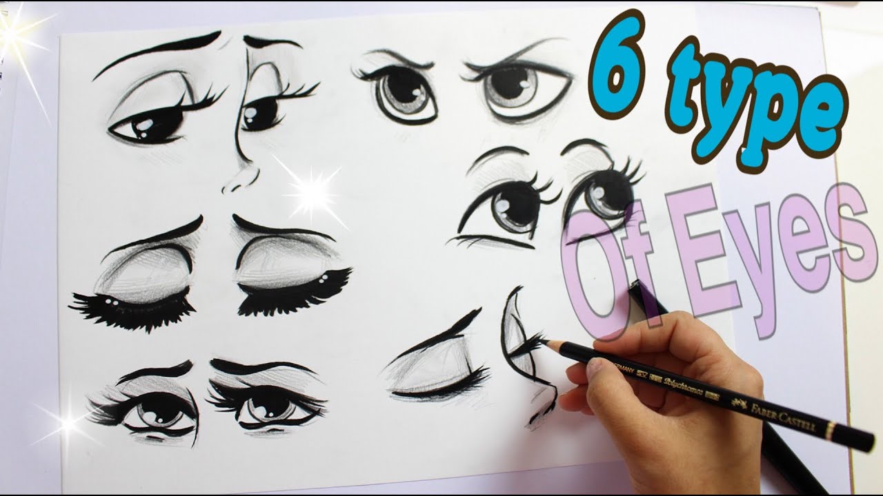 рџ How To Draw 6 Type Of Eyes пёџ рџ ђ Youtube