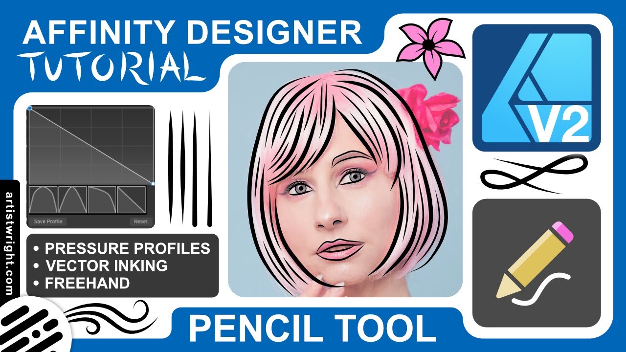 Affinity Designer Tutorial How To Use The Pencil Tool Youtube