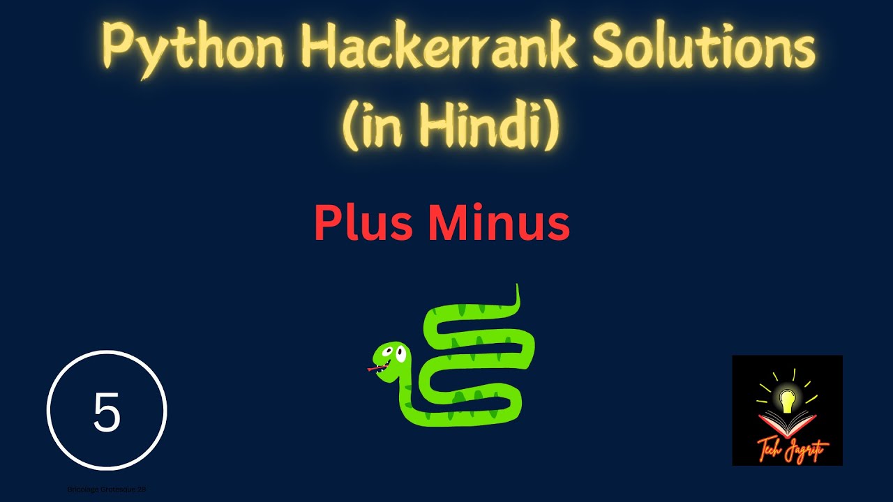 Plus Minus Hackerrank Solution In Python Youtube