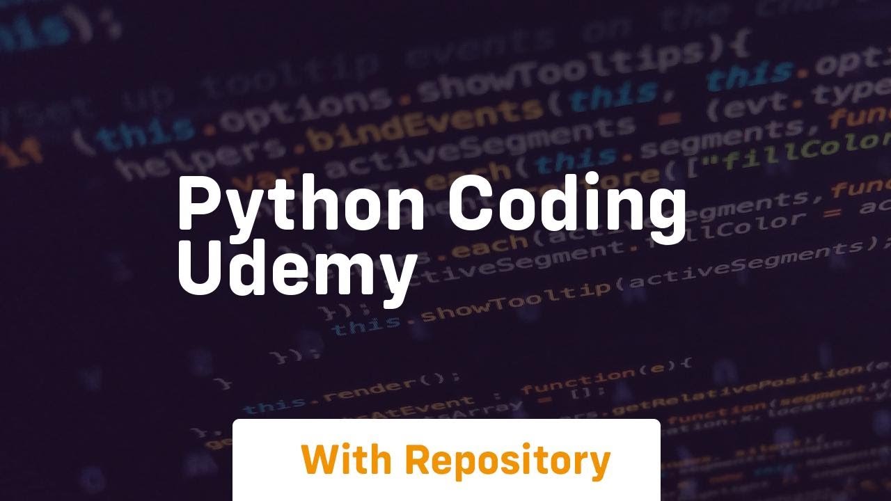 Python Coding Udemy Youtube