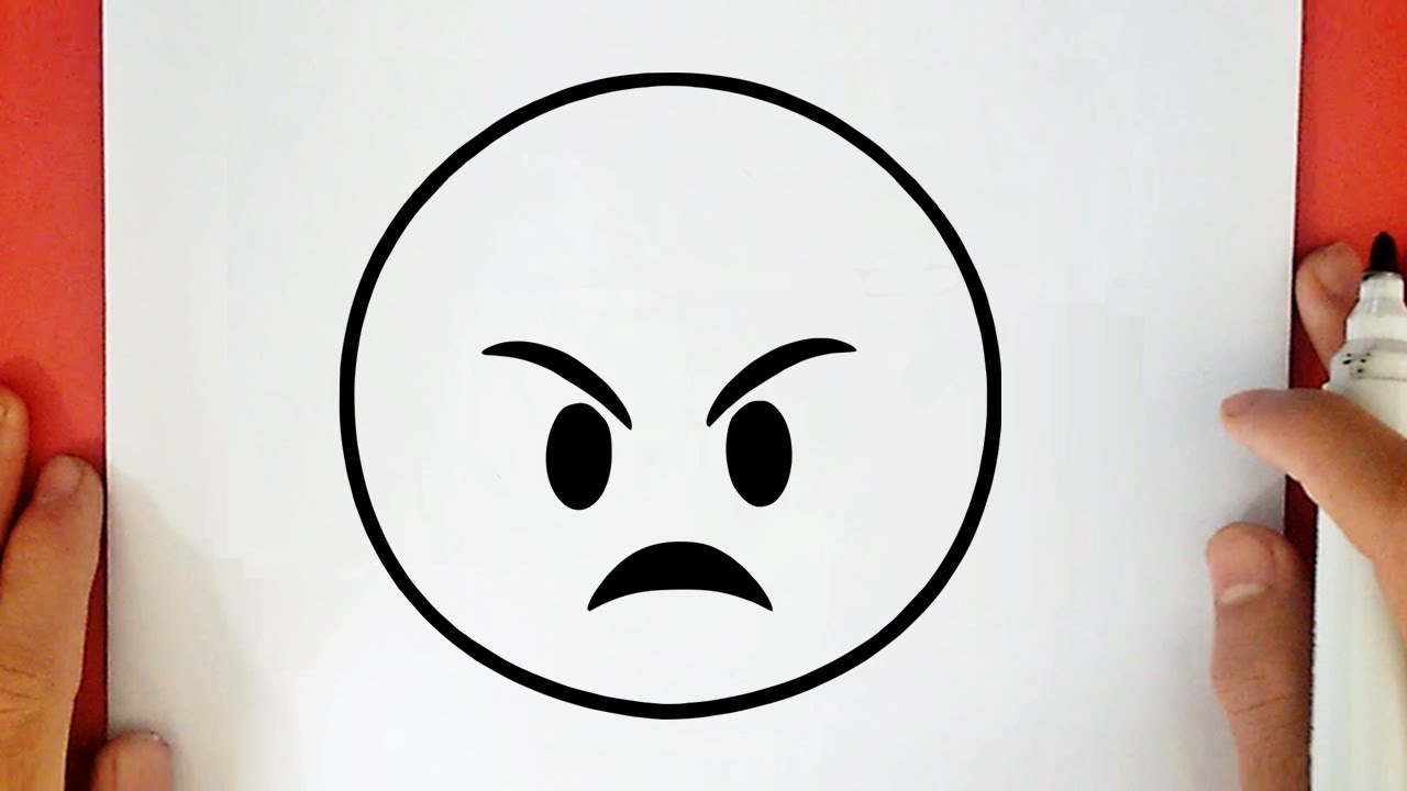 How To Draw Angry Emoji Youtube