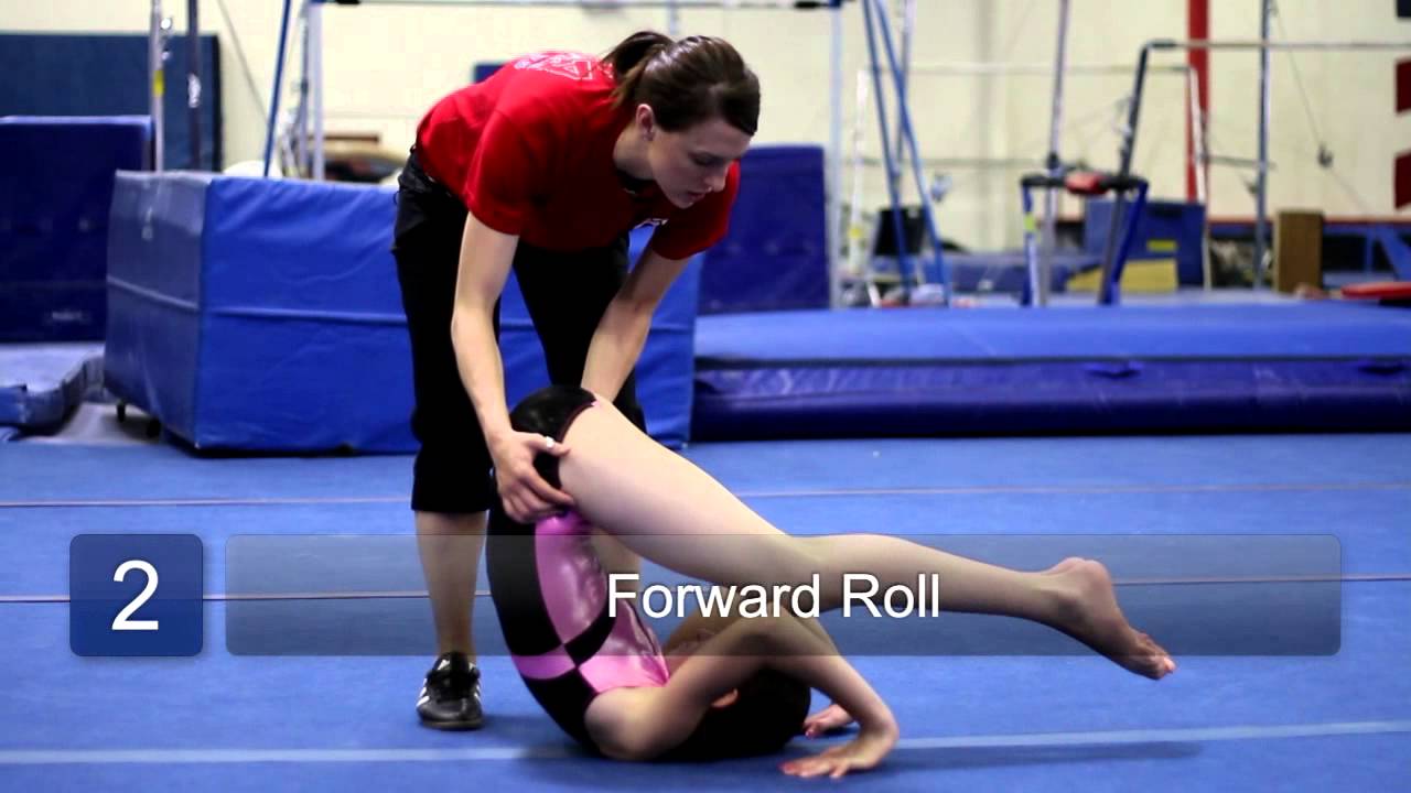 How To Do Forward Rolls In Beginner Gymnastics Beginning Gymnastics