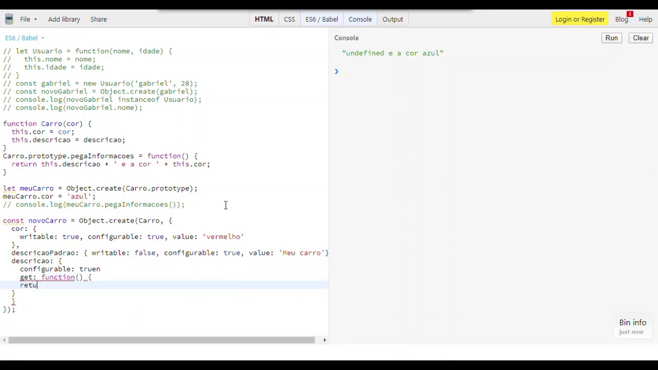 32 Conceitos De Javascript Object Create Youtube